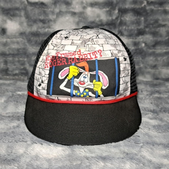 Disney | Accessories | Vintage 8s Who Framed Rogger Rabbit Snapback Hat ...
